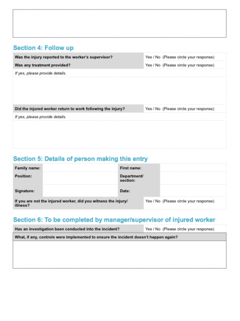 How to report an injury that happened at work - The Work Injury Site