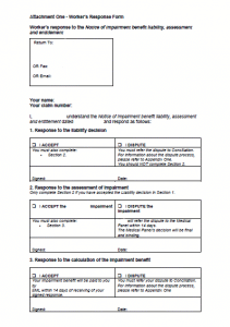 All about the WorkCover worker's response form - The Work Injury Site