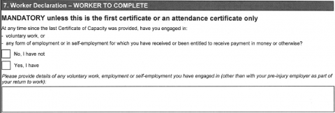 WorkCover first certificate of capacity - The Work Injury Site