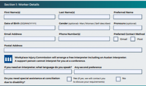 The WorkCover conciliation form - The Work Injury Site
