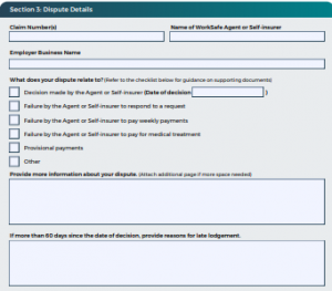 The WorkCover conciliation form - The Work Injury Site