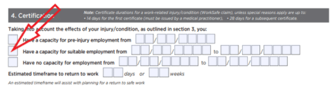 Your final certificate of capacity - The Work Injury Site